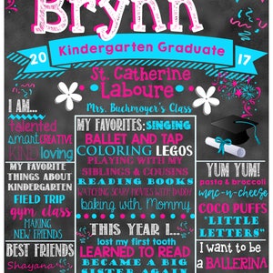 Primary/pre-school Graduation Board (digital Poster)- ANY COLORS - Etsy