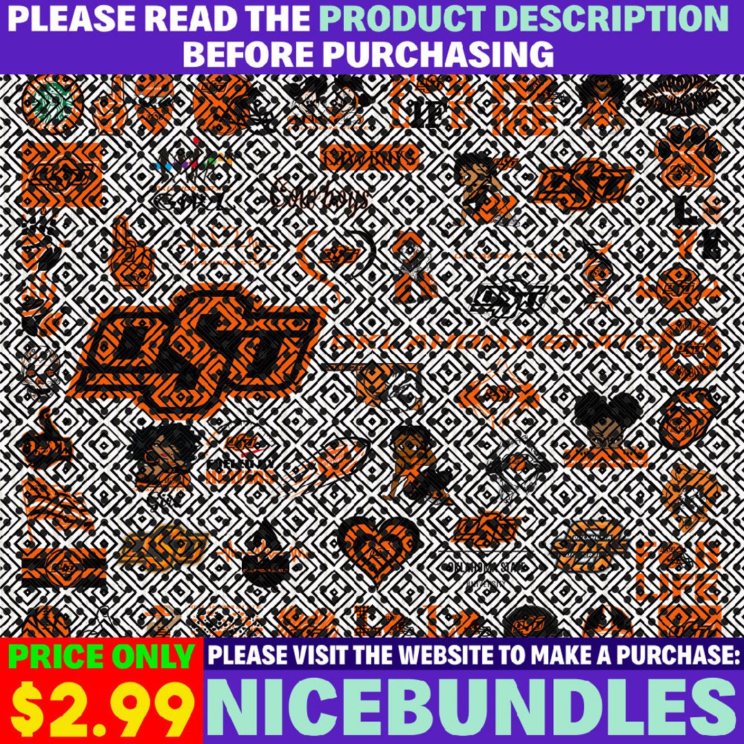 58 Files Oklahoma-state-cowboys Team Bundle Svg - Etsy