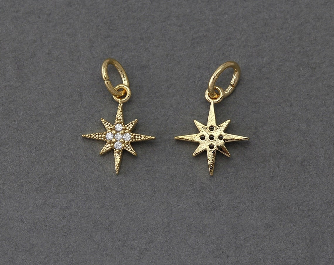 Star Brass Pendant . Wedding Jewelry Bridal Jewelry . 16K - Etsy