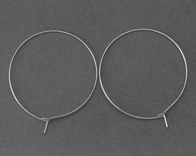 20mm Ring Hook Earring , Ear Wires . Earring Component . Polished ...