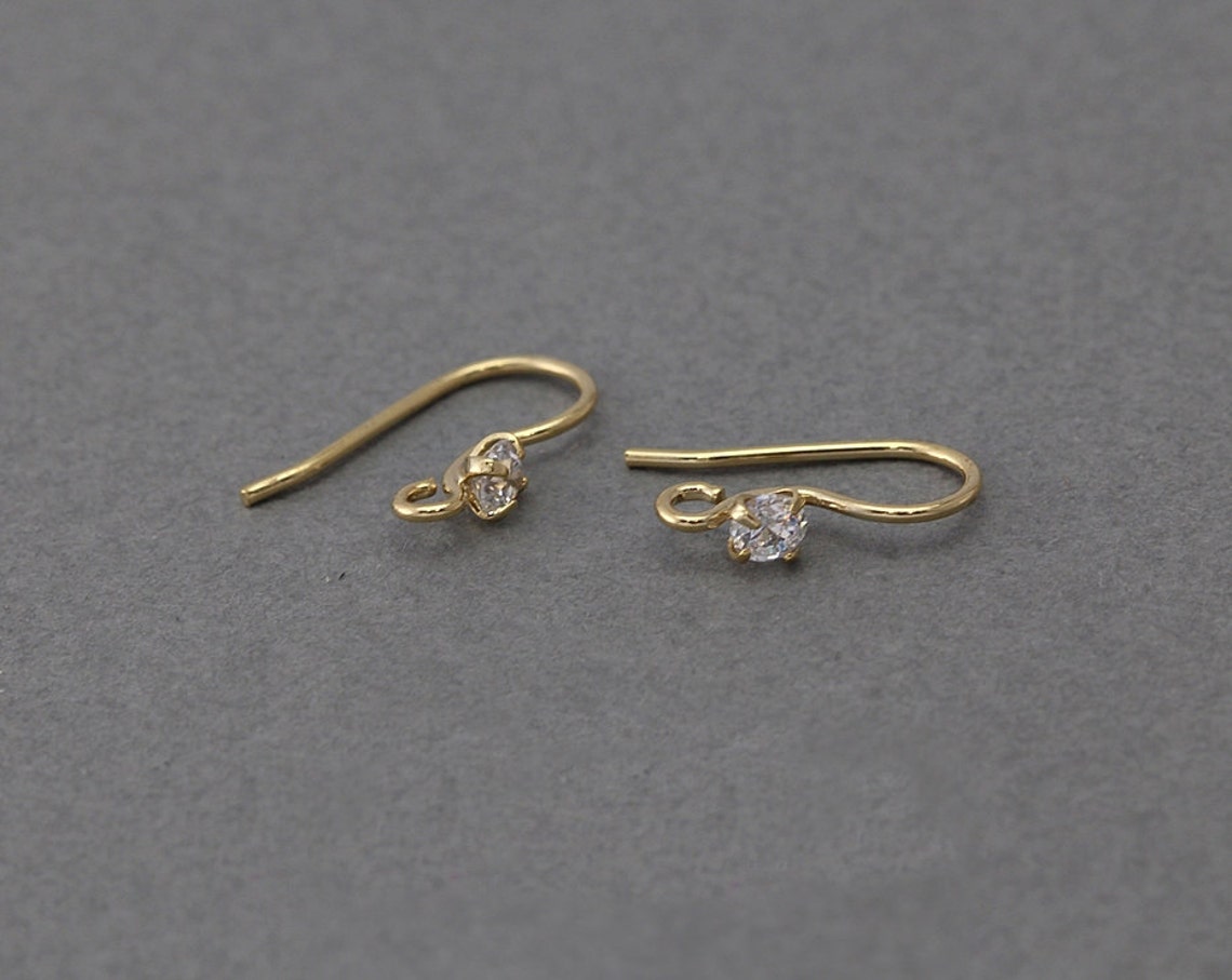 Hook Earring . Earring Component .wedding Bridal Jewelry . | Etsy