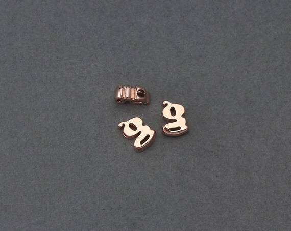 Lowercase Alphabet G Brass Bead . Letters & Numbers . Jewelry | Etsy