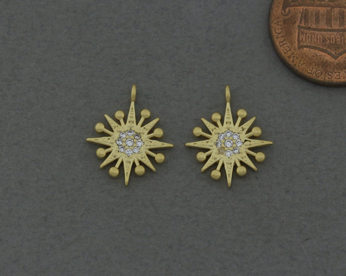 Colgante de latón estrella. Joyería de boda joyería nupcial. - Etsy España