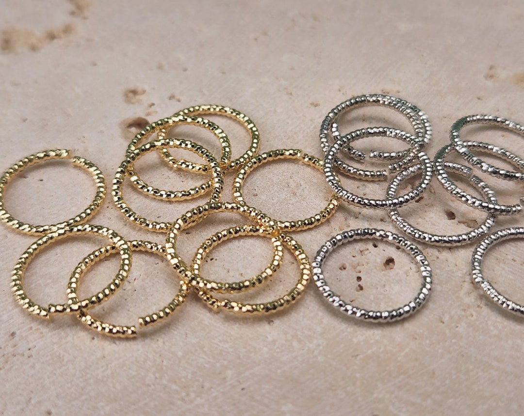 Fancy Jump Ring 1.1mm X 10mm . 17 Gauge X 10mm (inner Size) . Polished ...