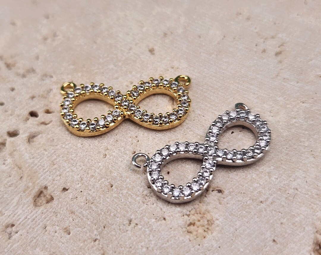Pendentif Infini. Bijoux de mariage, bijoux de mariée. Plaqué poli / 1 ...