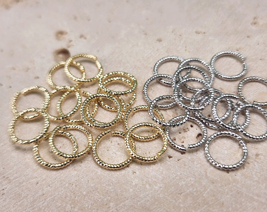 Fancy Jump Ring 1mm X 6mm . 18 Gauge X 6mm (inner Size) . Polished ...