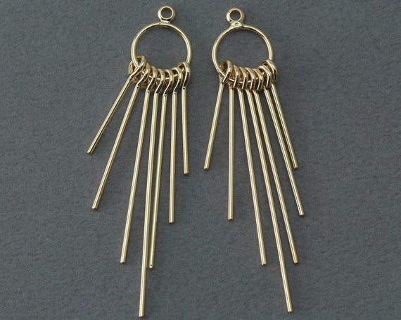 Pins Pendant . Jewelry Craft Supply . Polished Gold Plated - Etsy