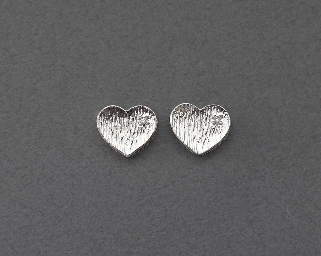 Heart Brass Pendant . Wedding Jewelry, Bridal Jewelry . Polished ...