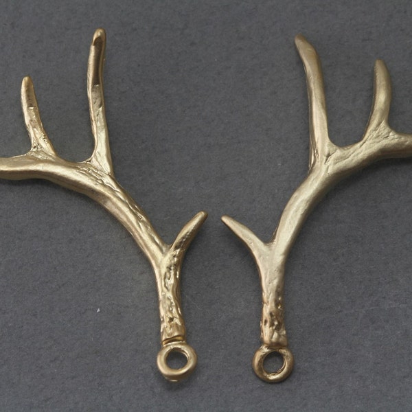 Deer Antler Pendant - Etsy