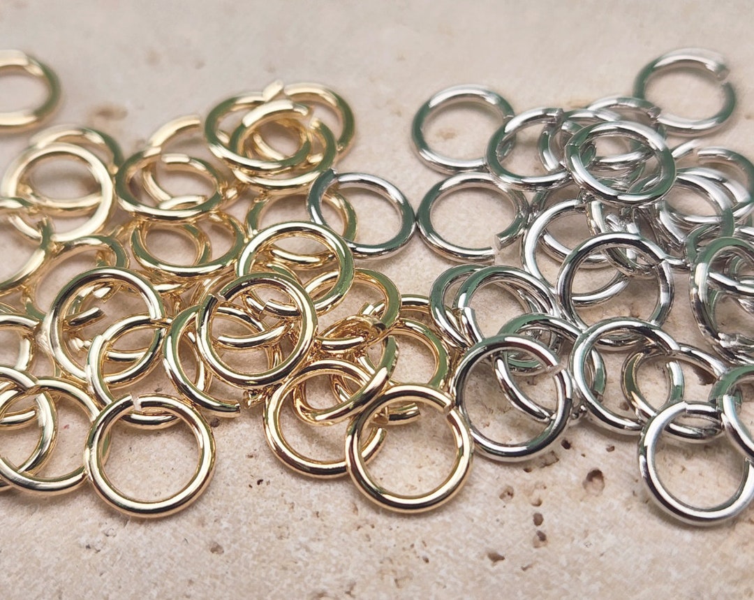 Jump Ring 1mm X 5mm . 18 Gauge X 5mm (inner Size) . Polished Plated ...