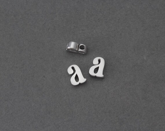Lowercase Alphabet a Brass Bead . Letters & Numbers . Jewelry - Etsy