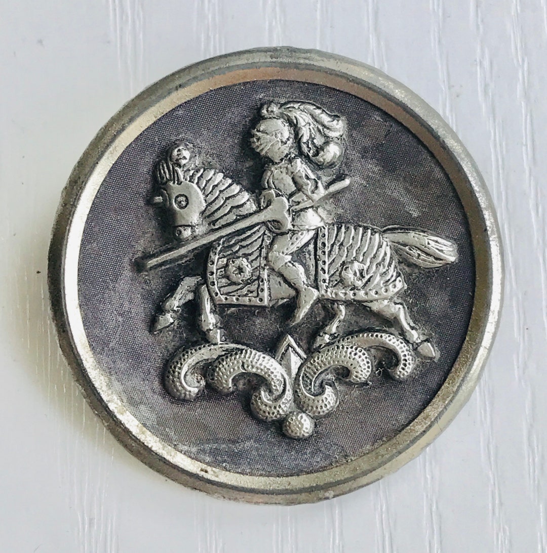 Lead-pewter Picture Button, Victorian Era, Antique, Large 1 7/16 ...