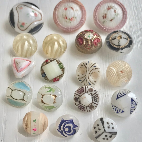 Tiny Antique Buttons - Etsy