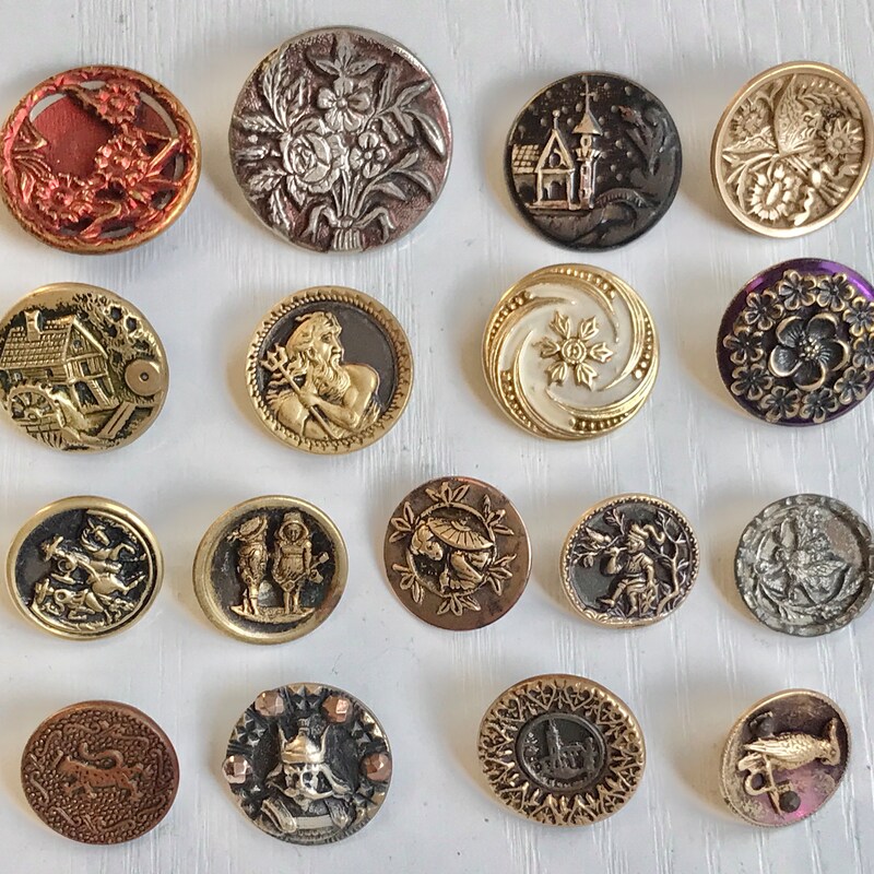 Metal Buttons - Etsy