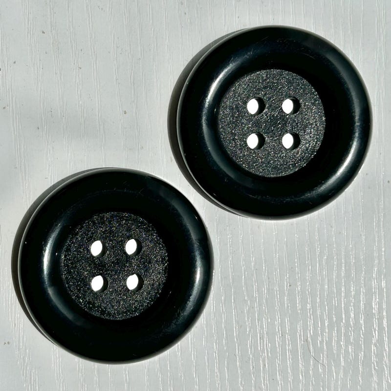 Black Coat Buttons - Etsy