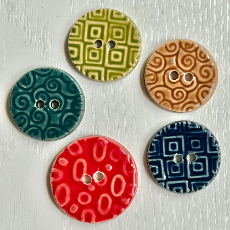 Porcelain Buttons - Etsy