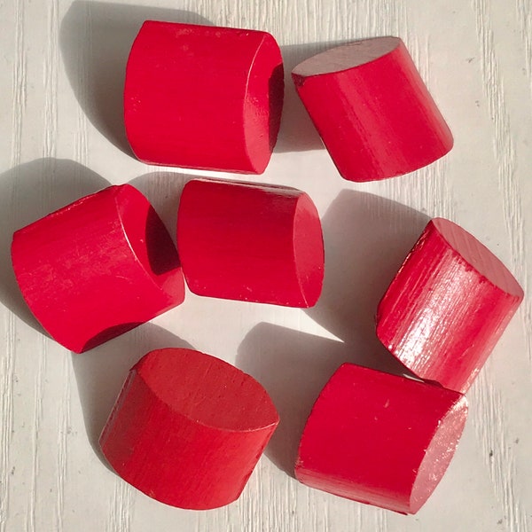 Painted Wood Buttons - Etsy