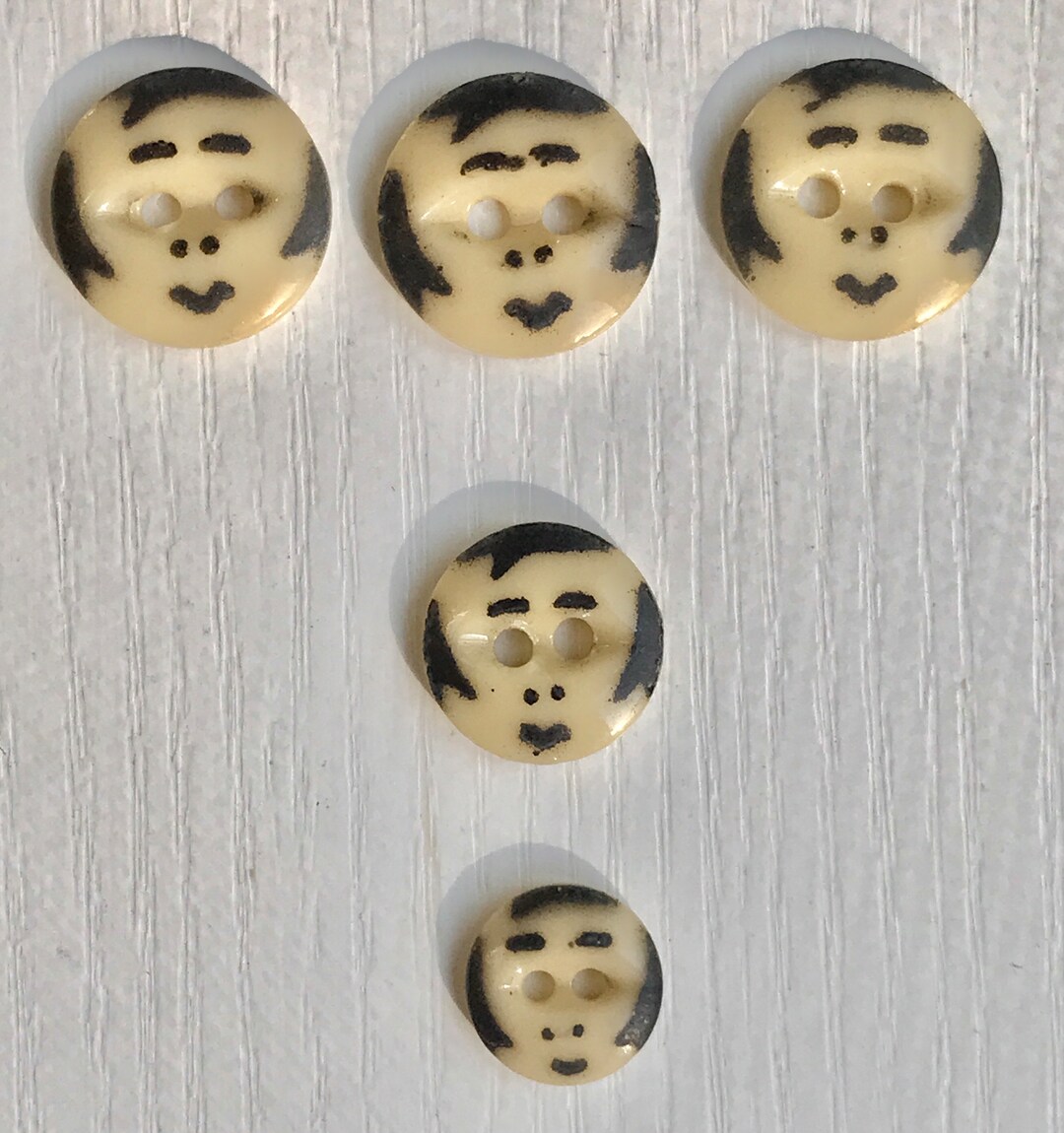 Stenciled China Buttons, Style #29, Vintage, Porcelain, Three Sizes ...