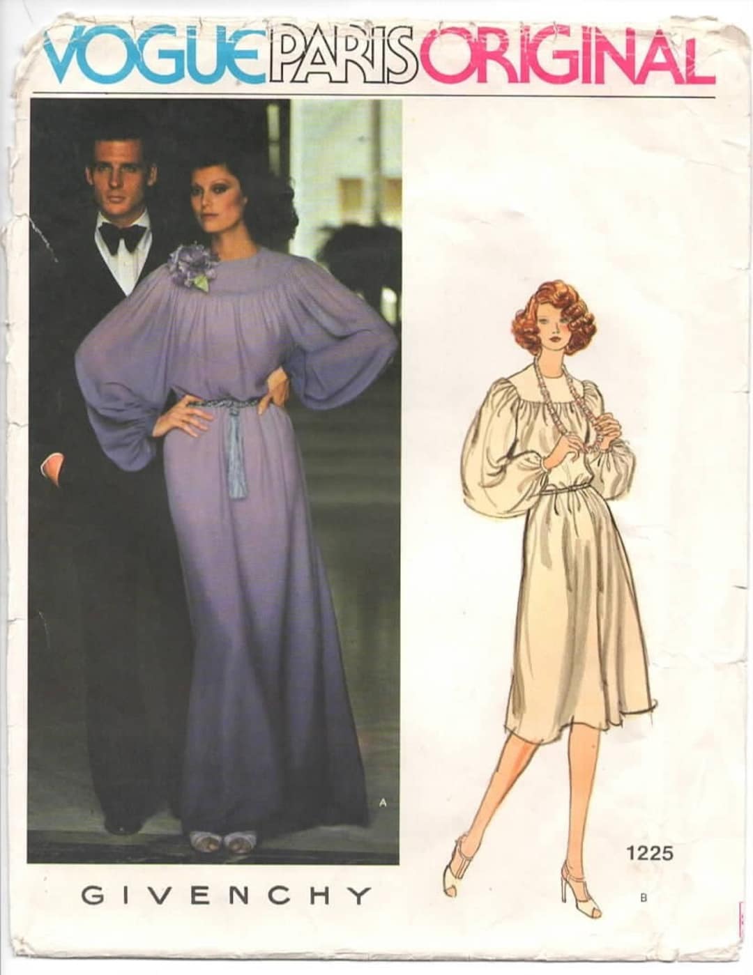 Vogue 1225, Givenchy, Vogue Paris Original, 70s Vintage Pattern, Misses ...