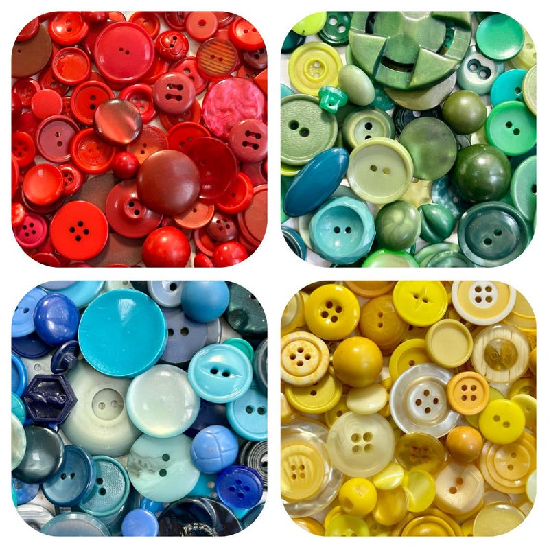 Used Buttons Blue - Etsy