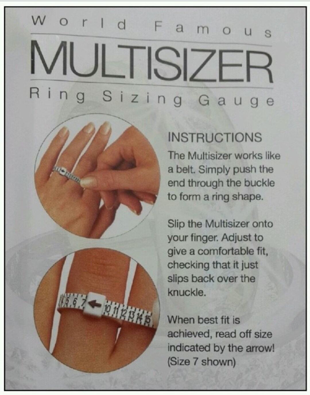 Multisizer Ring Sizer - Find Your Perfect Size - Sizes 1 Through 17 ...