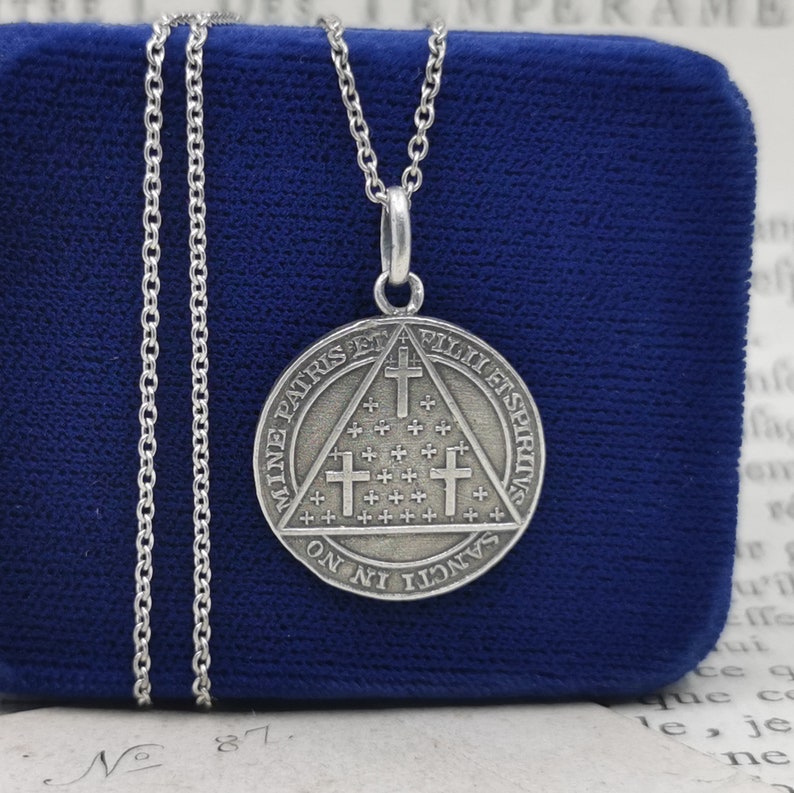 Antique Divine Triangle Medallion by Julius the Abbot Nil - Etsy