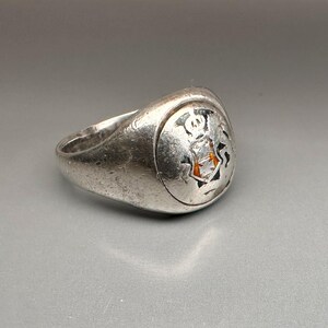 1900s Antique German Signet Ring, Coat of Arms Ring, City of Danzig ...