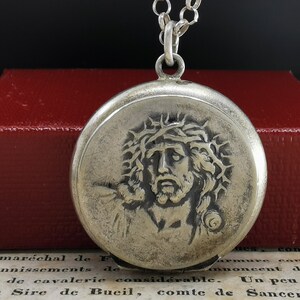 French Jesus Christ Locket, Antique Religious Locket - Etsy