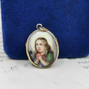 RARE Antique German Enamel Jesus Locket - Etsy