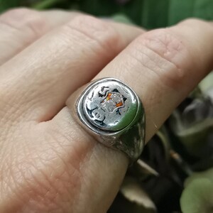 1900s Antique German Signet Ring, Coat of Arms Ring, City of Danzig ...