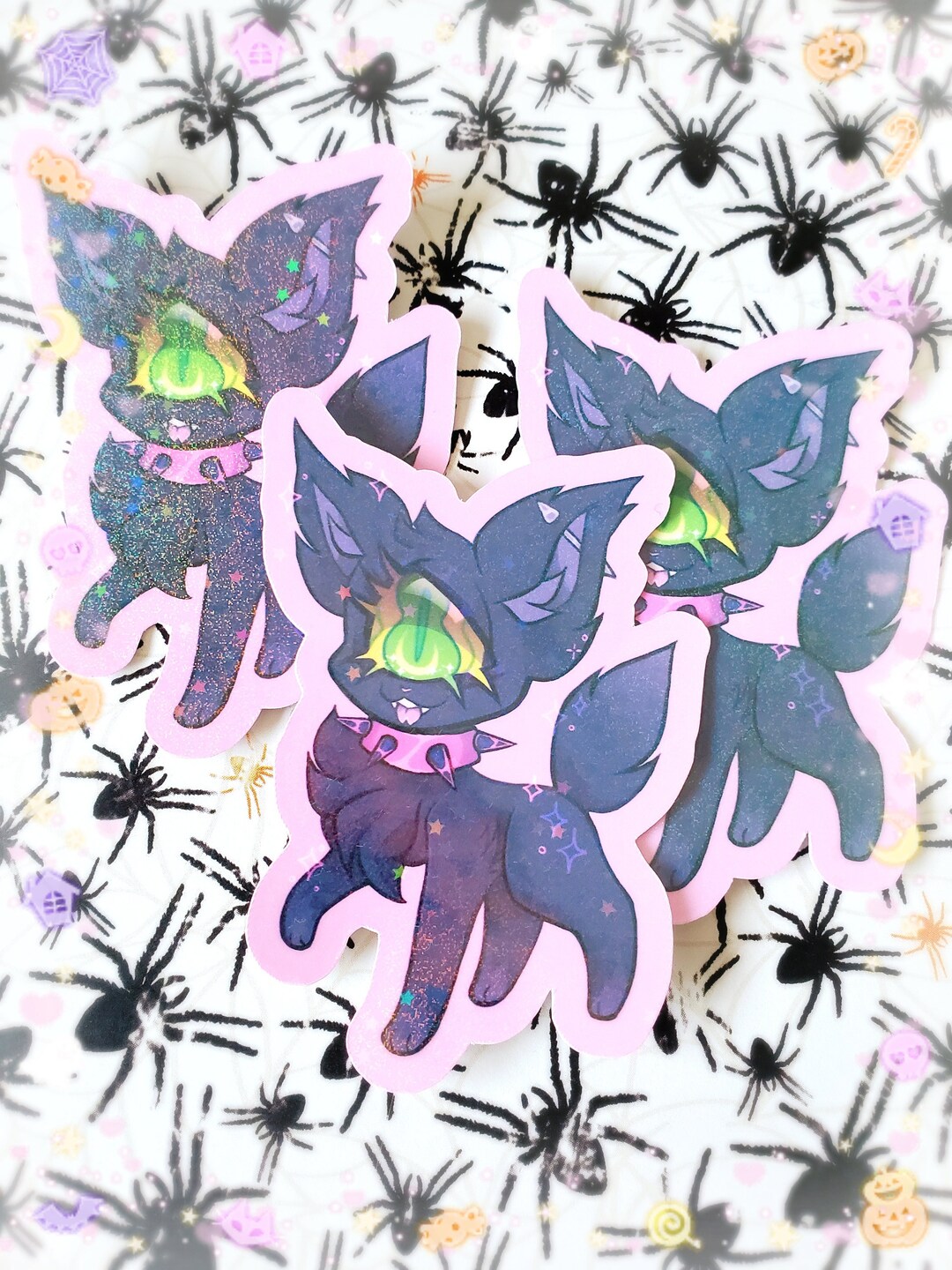 Haunted Meowclops Sticker - Etsy