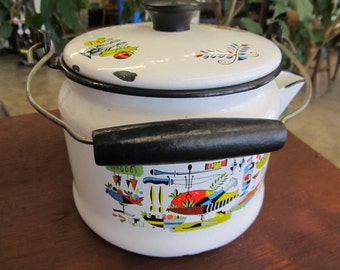 Enamel tea pot | Etsy