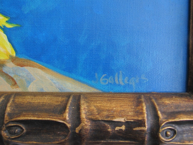 Original Signed Sunflower Painting Acrylic - Etsy