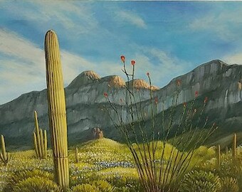 Saguaro Painting - Etsy