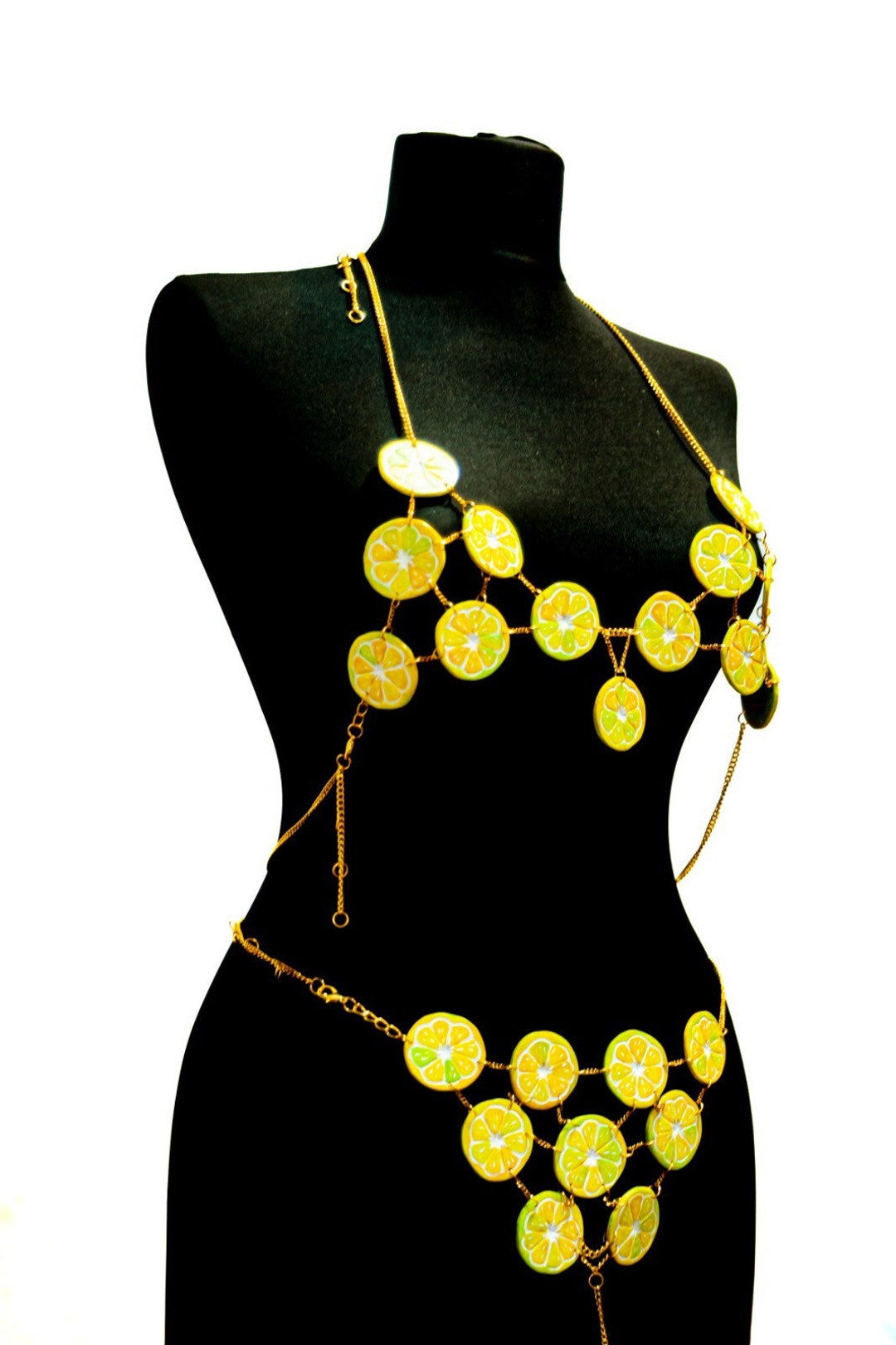 Glow in the Dark Dance Suit EDM Rave Body Chain Set - Etsy