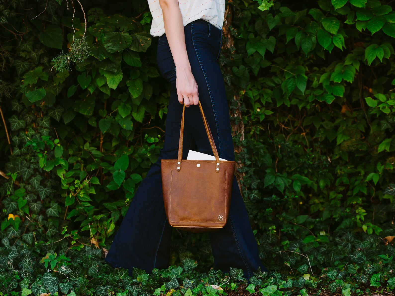 Leather Purse With Interior Zipper Pocket and Brass Snap Closure - Etsy
