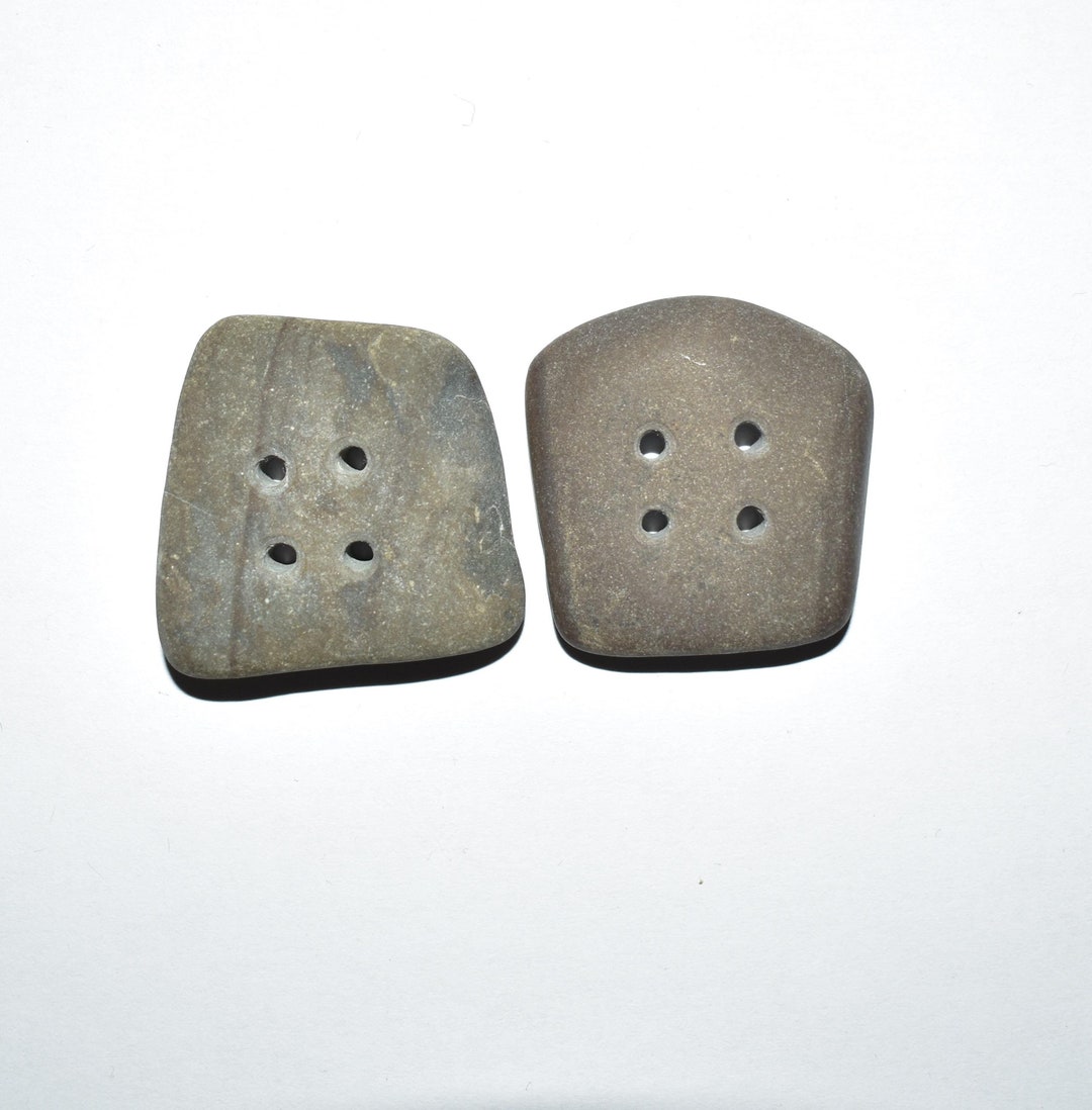 Large Natural Stone Buttons 1.18" Real Rock Button Big Organic Knitting ...