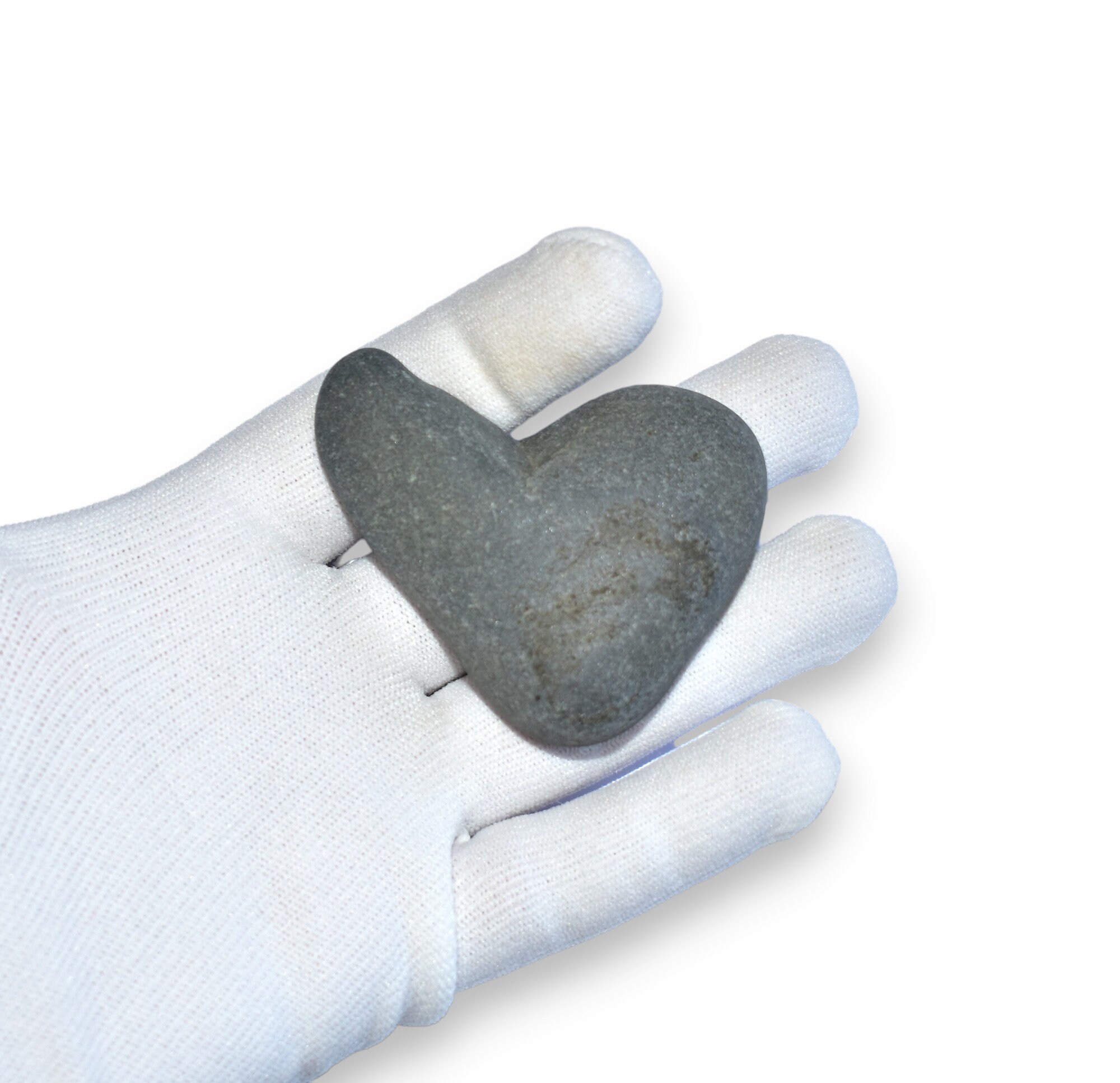 Perfectly Shaped Heart Stone 2.5" Genuine Heart Shaped Stone Natural ...