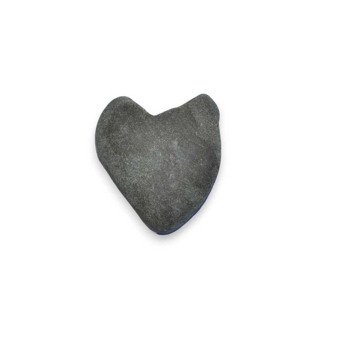 Natural Heart Shaped Stone 2.16" Heart Beach Stone - Love Rock - Heart ...