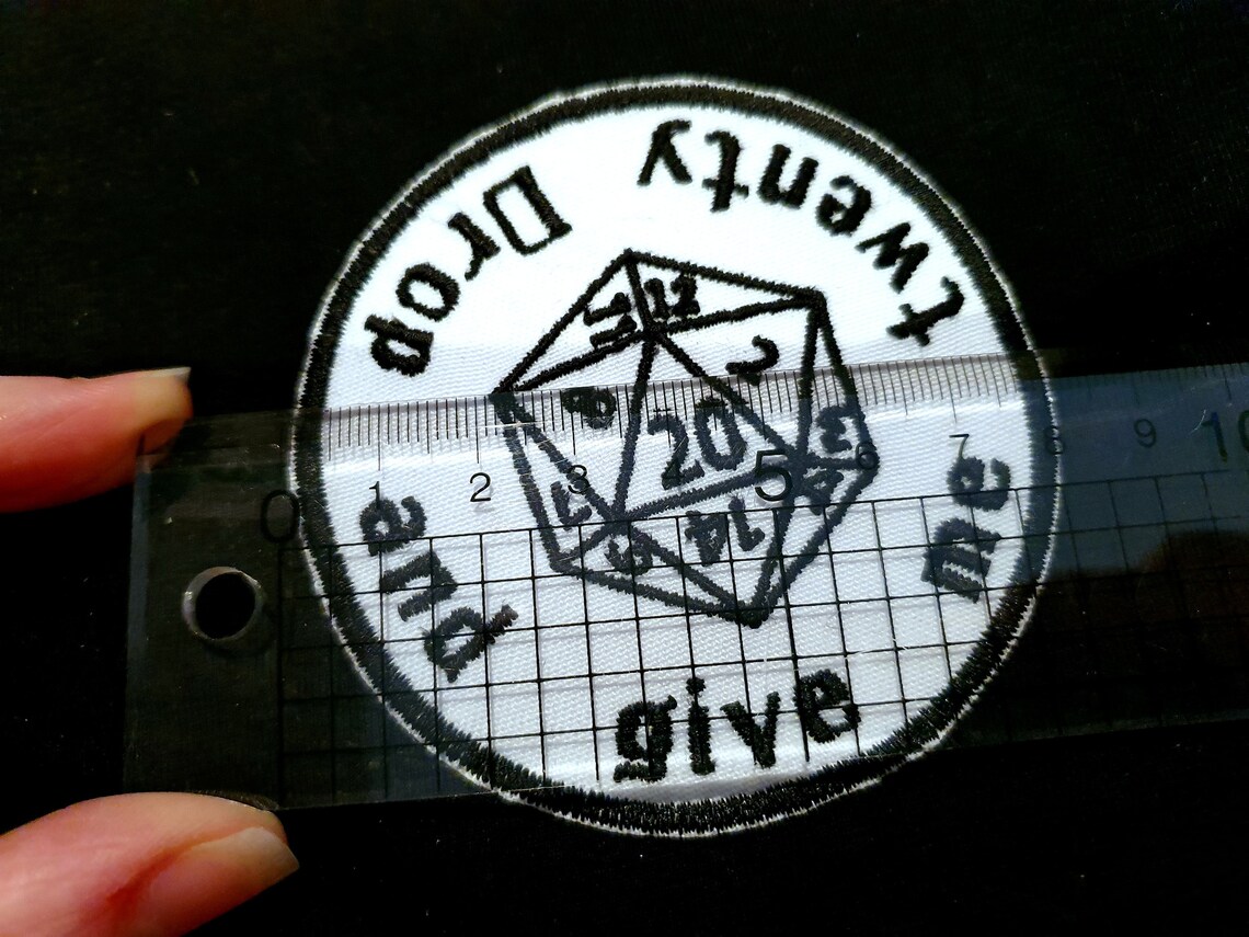Dnd Embroidered Iron on Patch Badge - Etsy