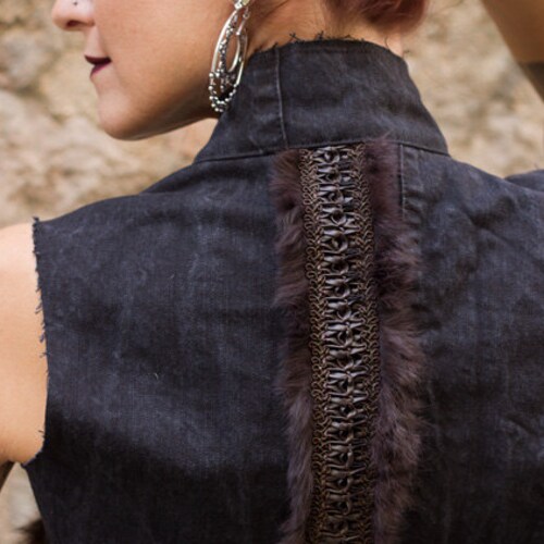 Viking Vest Post Apocaliptic Steampunk Vests Pagan Clothing - Etsy