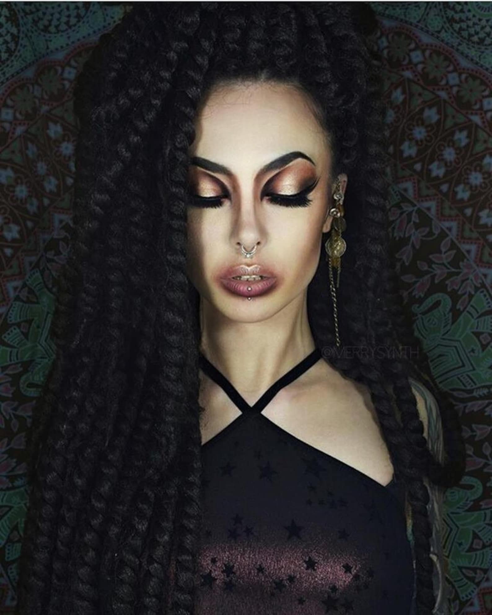 Stars Celestial Top Gothic Mesh Top Goth Clothes | Etsy