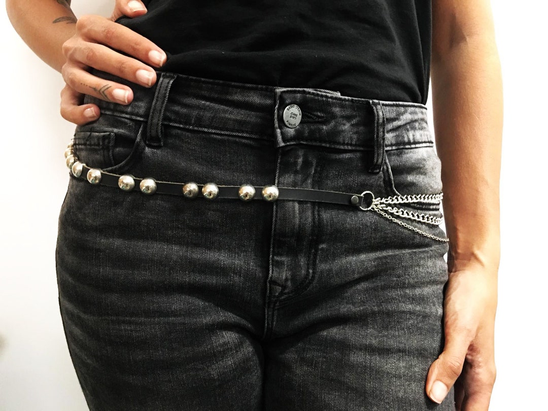 Leather Belt Geometric Gothic Tribal Fusion Burning Man Post ...