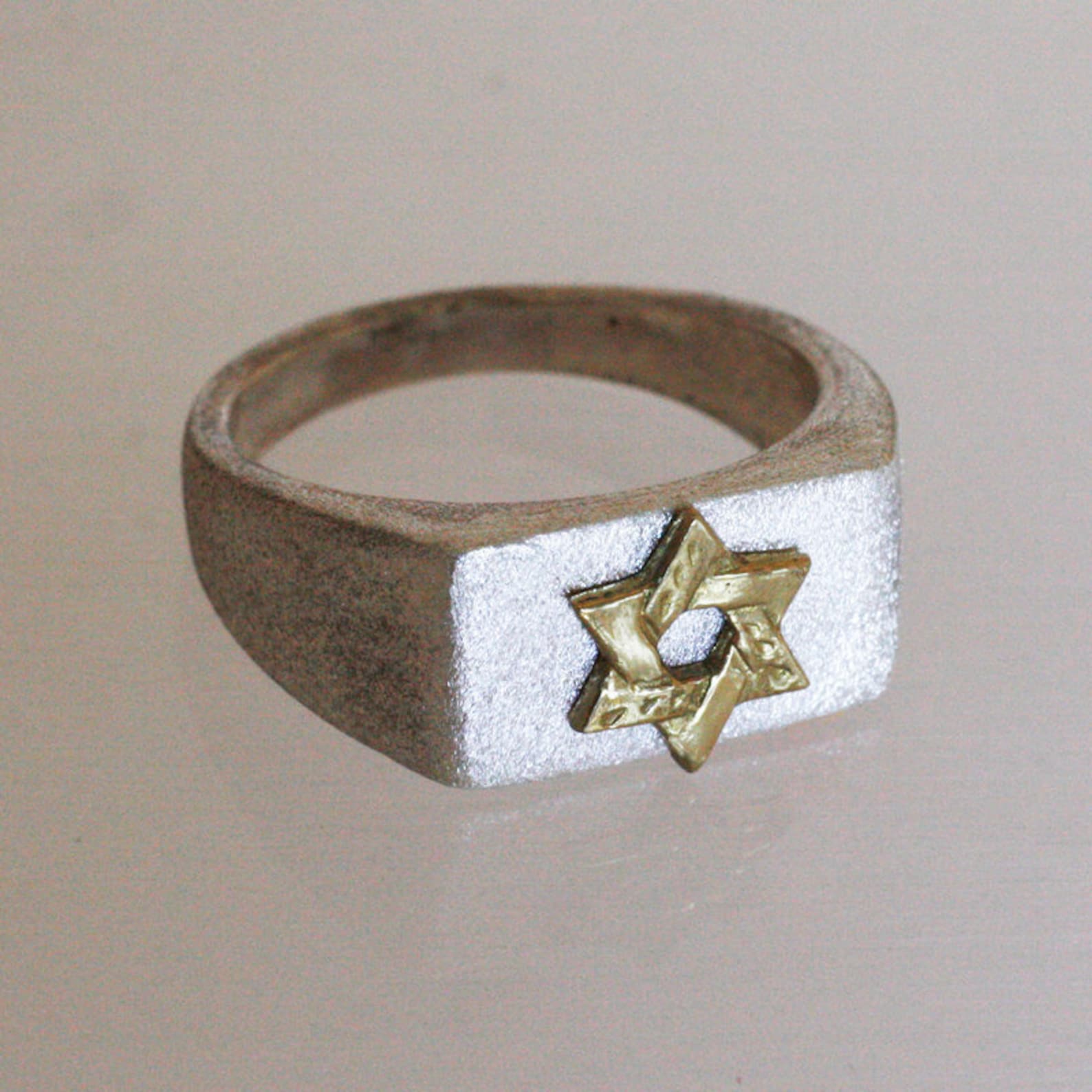 Star of David Ring Men Signet Ring Women Jewish Star Ring - Etsy