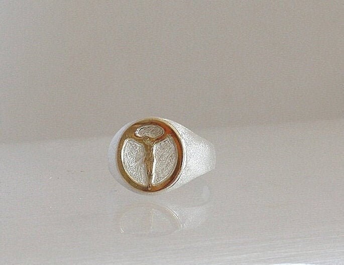 Christian Signet Ring Jesus Christ Ring Christian Ring Men Christian ...