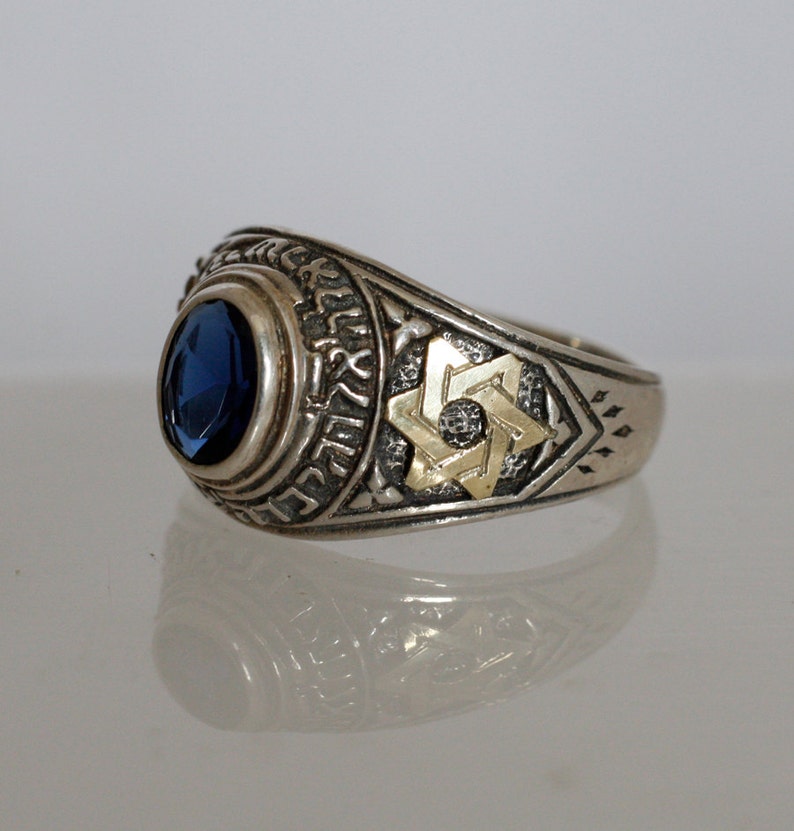 Jewish Star Ring, Judaica Jewelry for Women, Decorated With Menorah ...