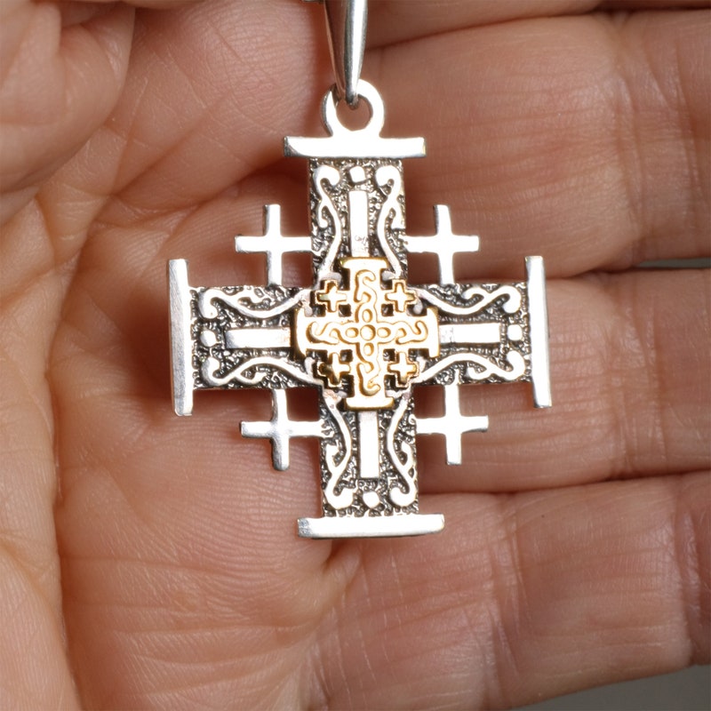 Jerusalem Cross Necklace - Etsy