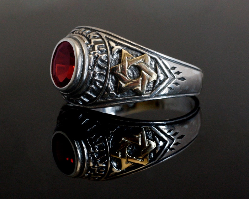 Jewish Star Ring, Judaica Jewelry for Women, Decorated With Menorah ...