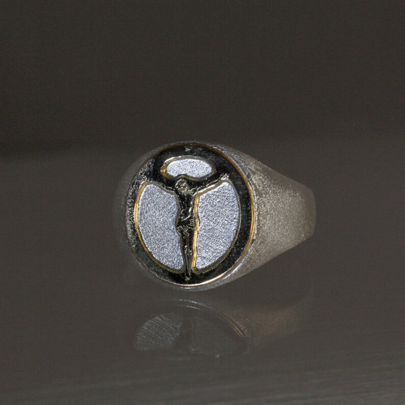 Christian Signet Ring Jesus Christ Ring Christian Ring Men Christian ...