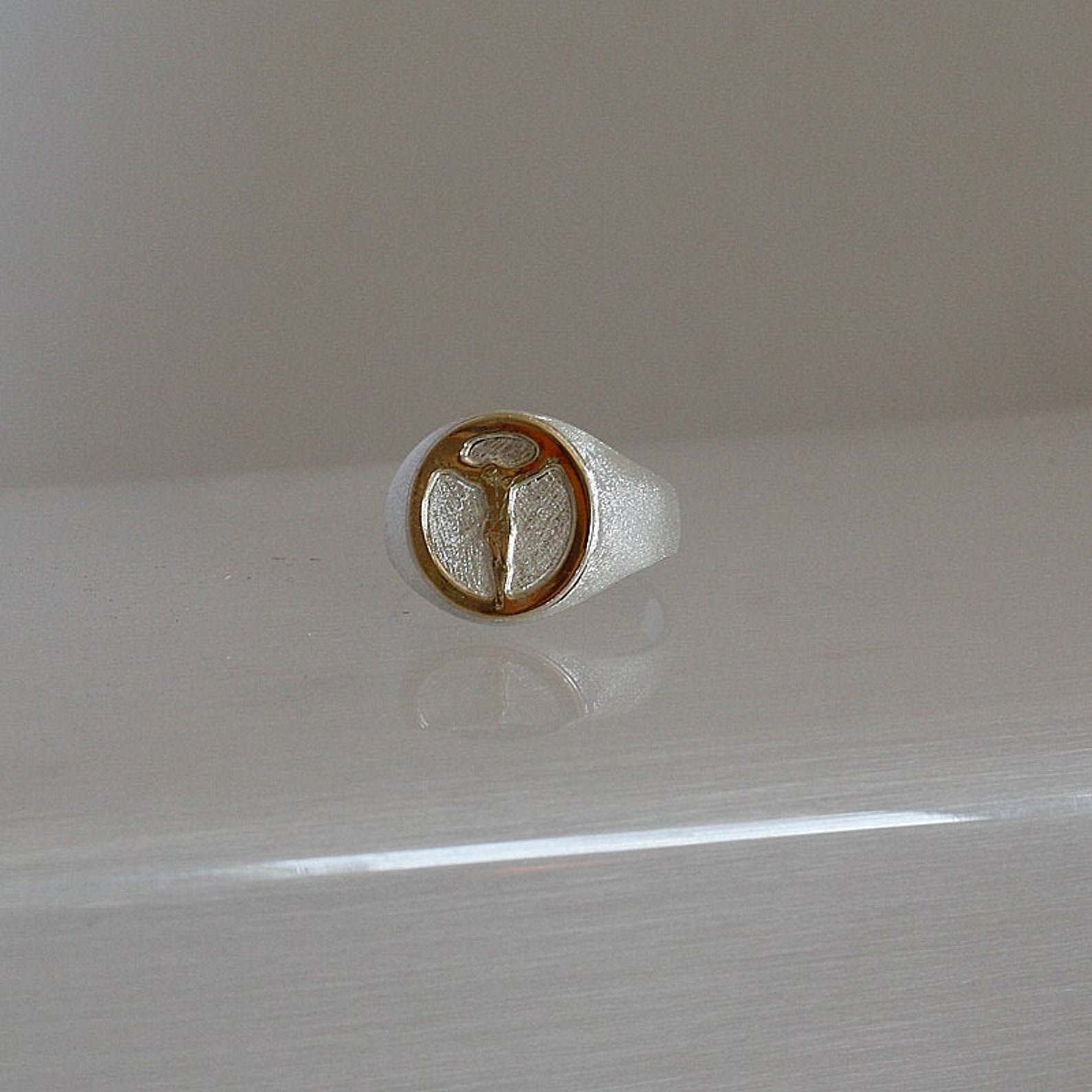 Christian Signet Ring Jesus Christ Ring Christian Ring Men - Etsy